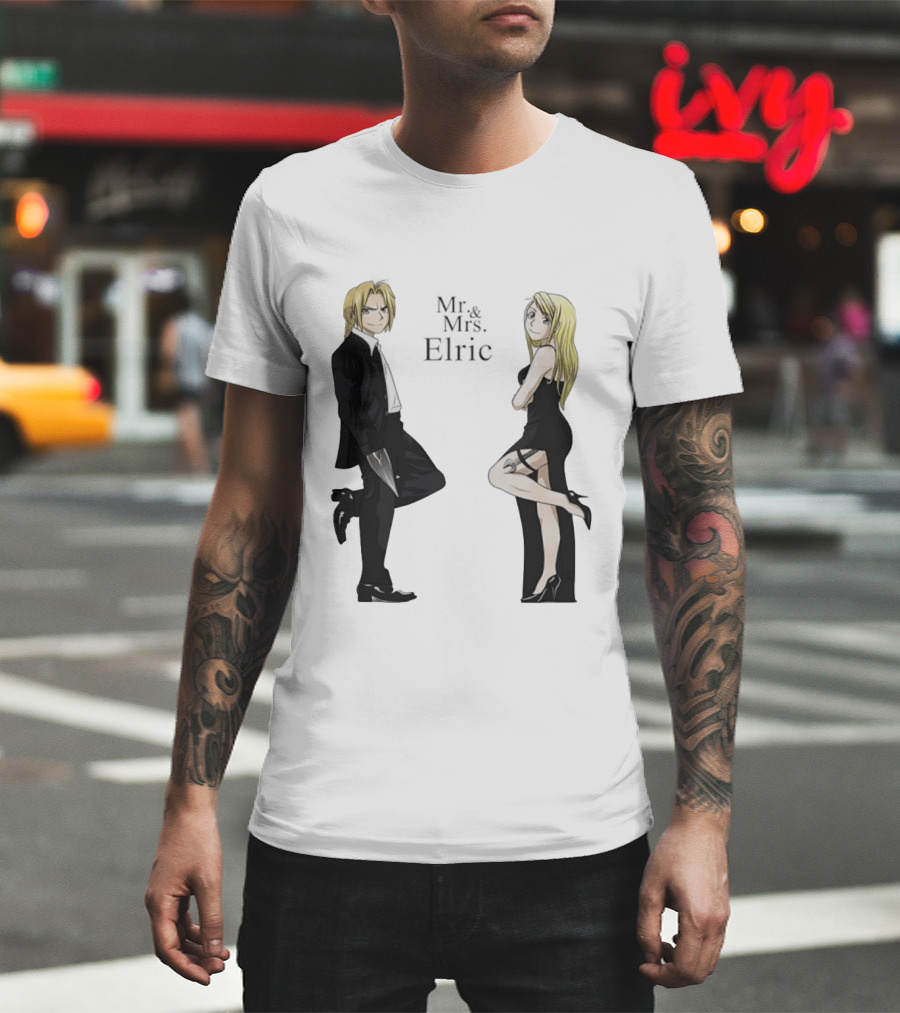 Edward Elric And Winry Rockbell Mr. And Mrs. Elric T-Shirt
