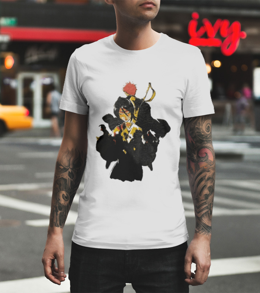 Rukia Kuchiki And Ichigo Kurosaki Spirit Battle Bleach Anime Fan Favorite Characters T-Shirt