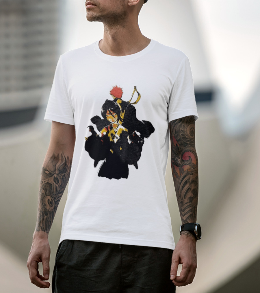 Rukia Kuchiki And Ichigo Kurosaki Spirit Battle Bleach Anime Fan Favorite Characters T-Shirt