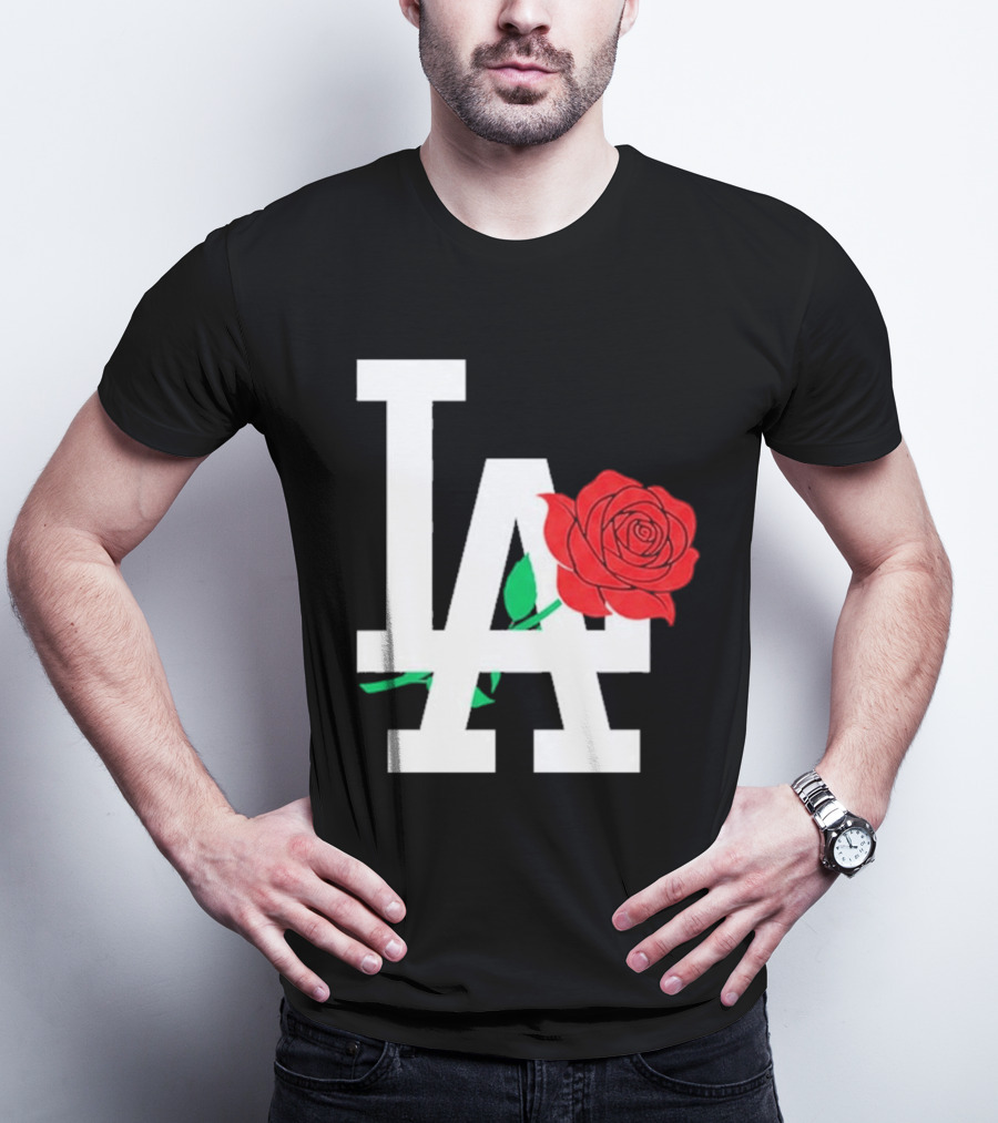 2026 Dodgers Date Night LA Rose T-Shirt