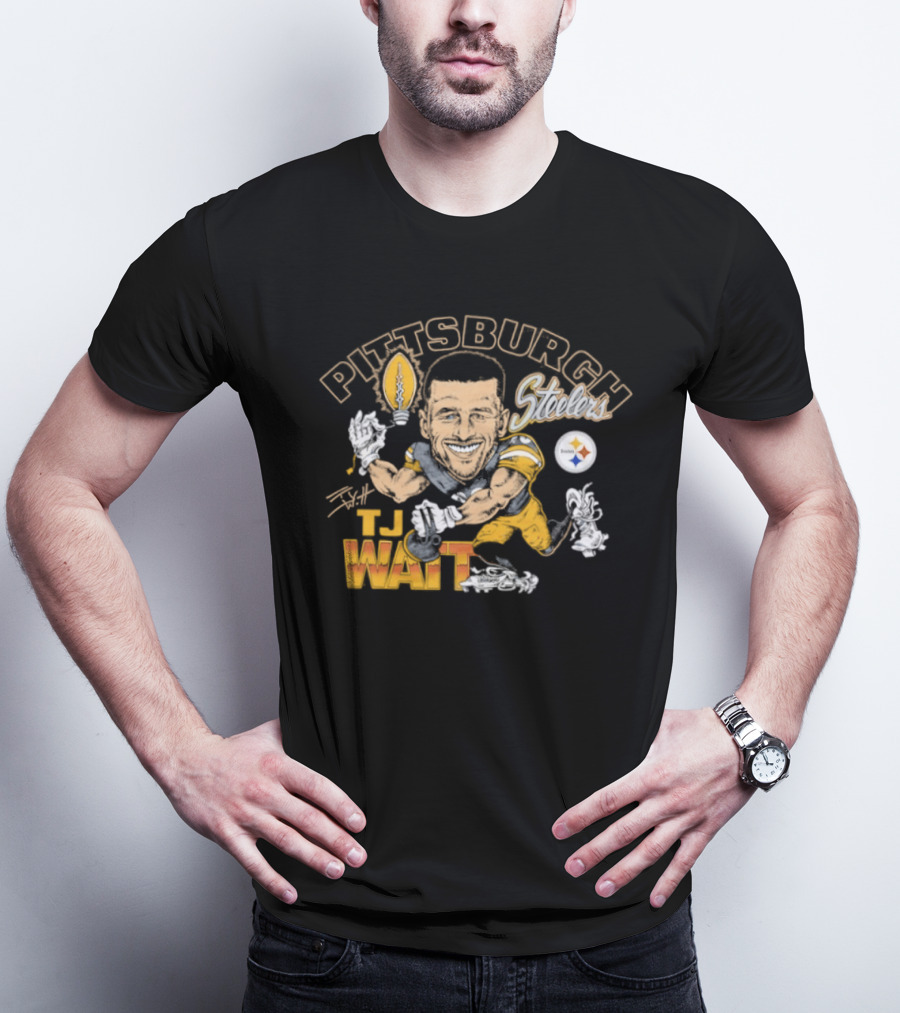 Pittsburgh Steelers T.J. Watt Caricature Player T-Shirt