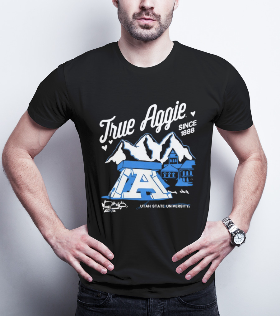 True Aggie 1888 Utah State University Heritage Iconography T-Shirt