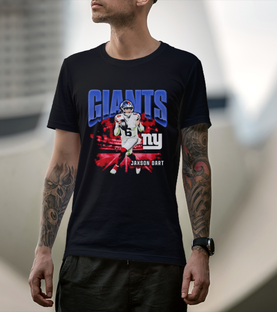 Jaxson Dart New York Giants Football Giants Ny T-Shirt