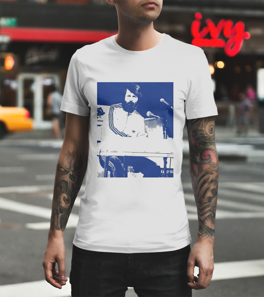 Brian Wilson Piano Microphone Live Performance T-Shirt