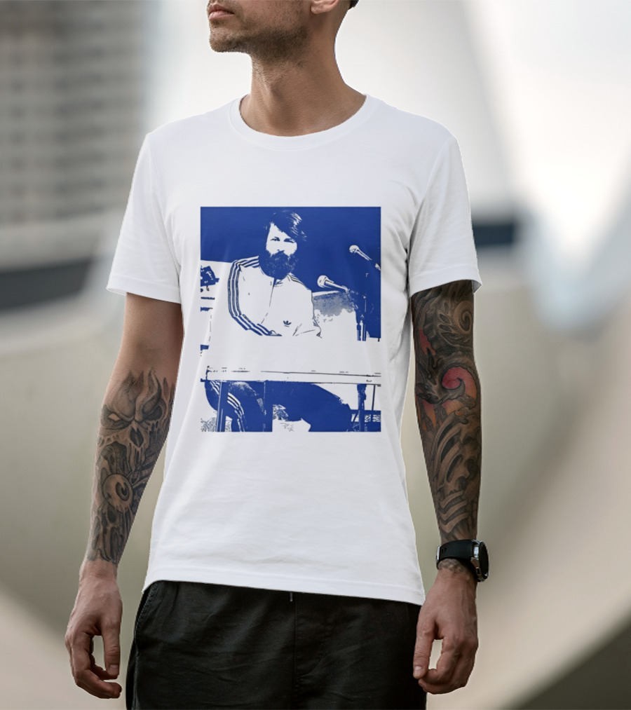 Brian Wilson Piano Microphone Live Performance T-Shirt