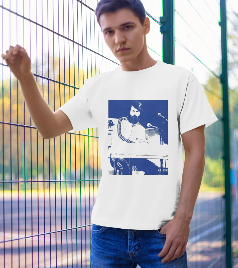 Brian Wilson Piano Microphone Live Performance T-Shirt