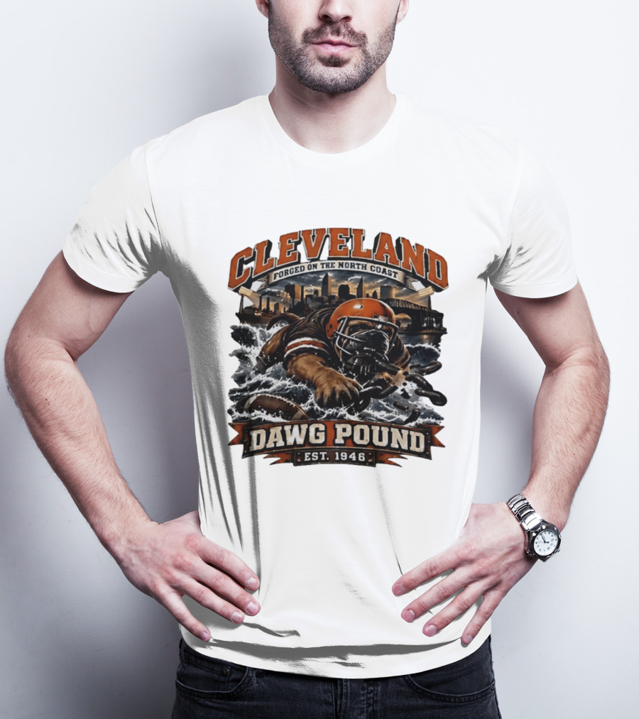 Cleveland Dawg Pound Forged On The North Coast Est 1946 T-Shirt
