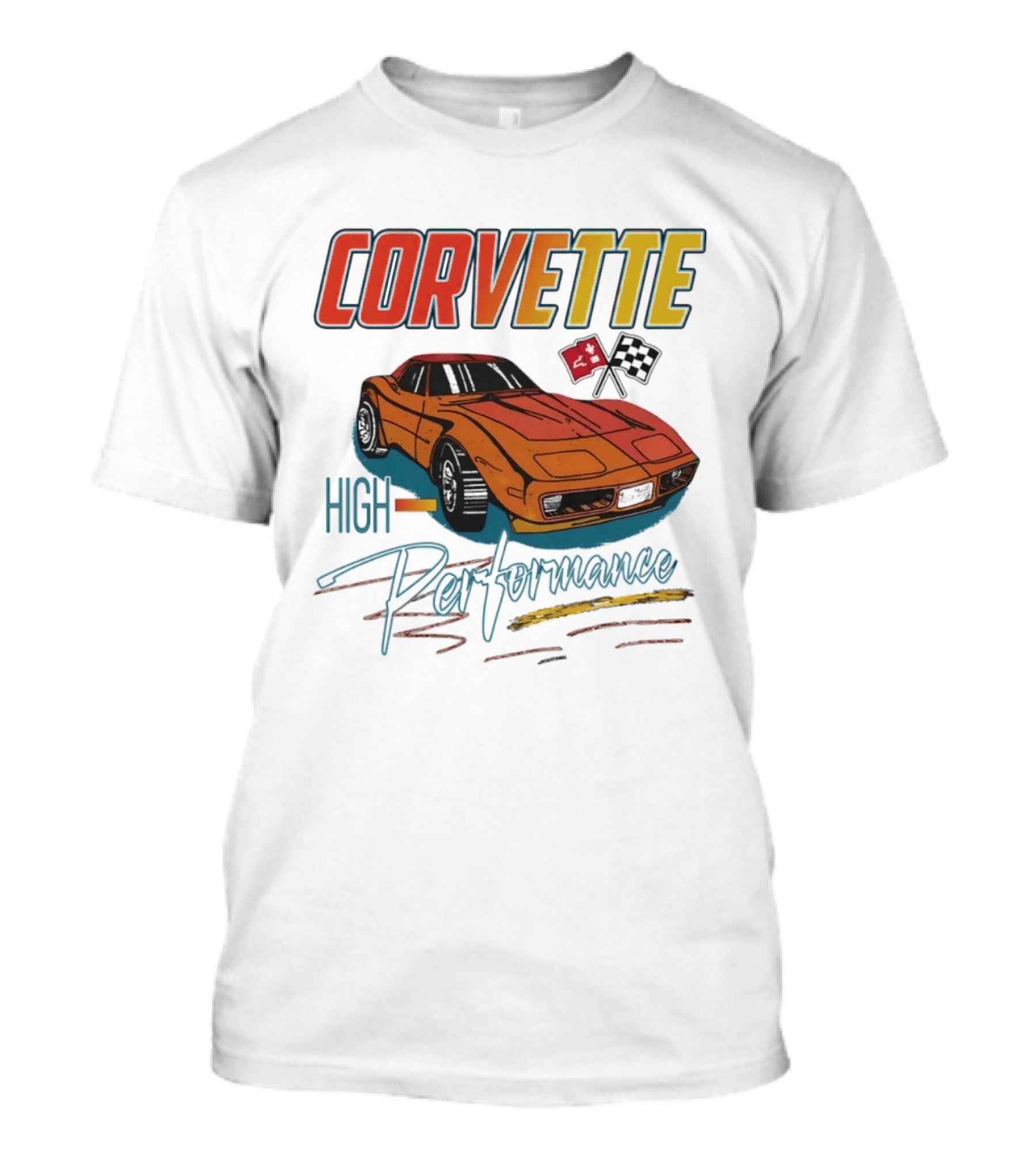 Corvette High Performance Racing Car T-Shirt