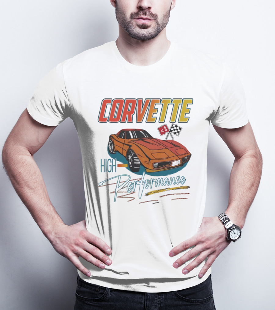 Corvette High Performance Racing Car T-Shirt