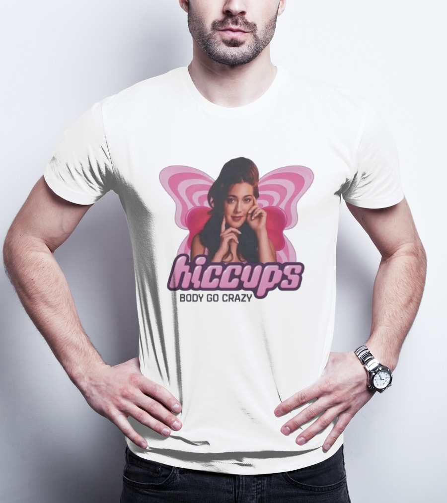 Hiccups Body Go Crazy Pink Butterfly Wings T-Shirt