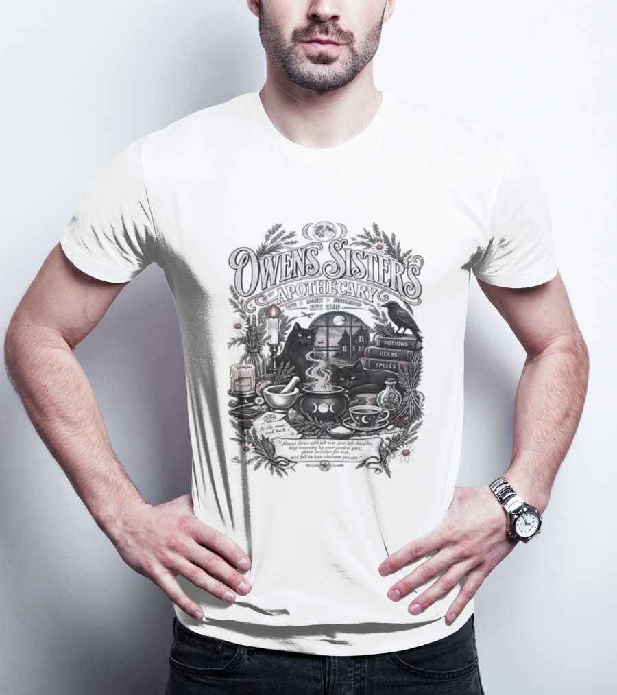 Owens Sister's Apothecary Est 1995 Candles And Herbs T-Shirt