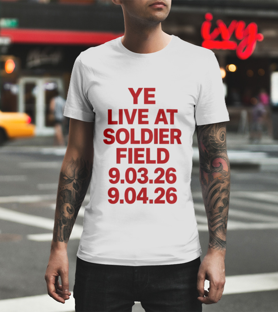Ye Live At Soldier Field 9.03.26 9.04.26 T-Shirt