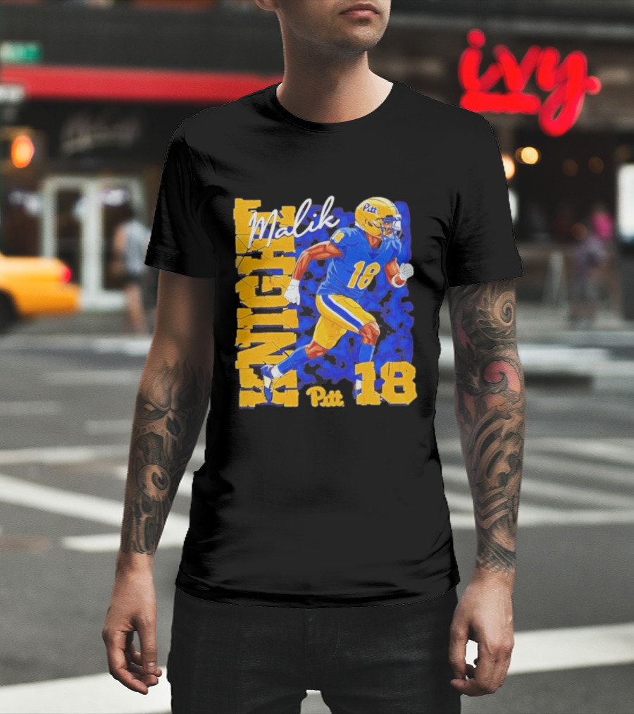 Malik Knight 18 Pitt Panthers Football Player T-Shirt