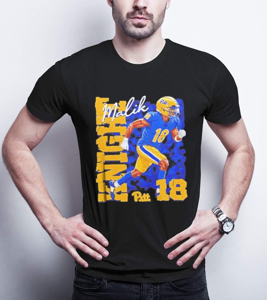 Malik Knight 18 Pitt Panthers Football Player T-Shirt