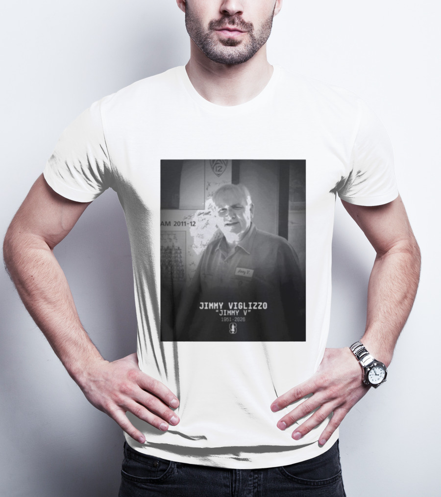 Jimmy Viglizzo "Jimmy V" 1951 2026 Commemoration Stanford Connection T-Shirt