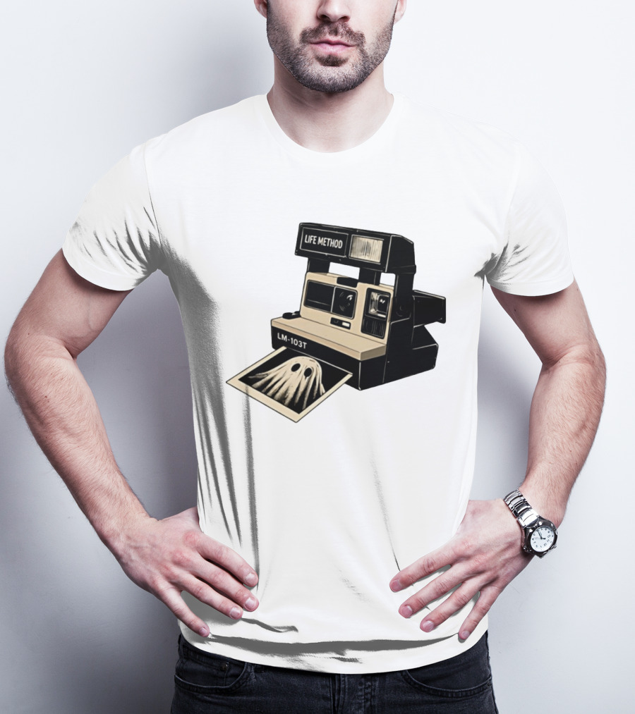 Life Method LM103T Ghost Polaroid Camera Instant Photography Film T-Shirt