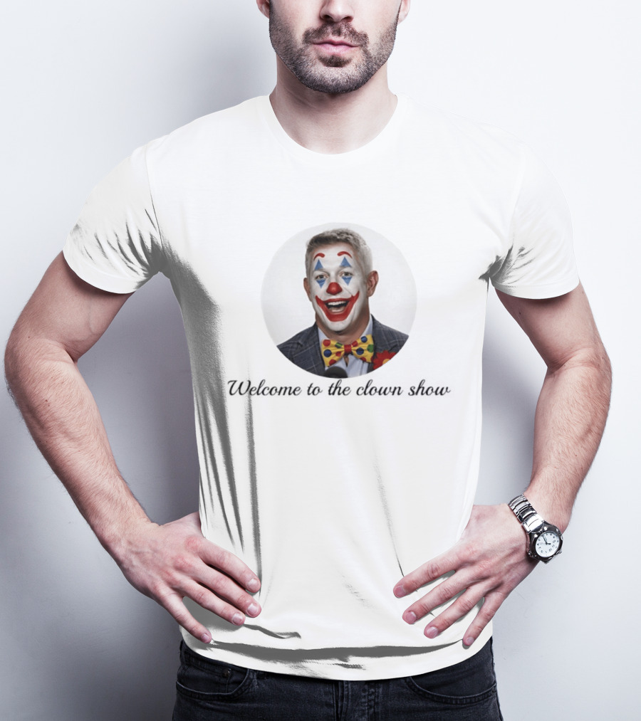 Mike Elias Welcome To The Clown Show Bowtie Suit Red Nose T-Shirt