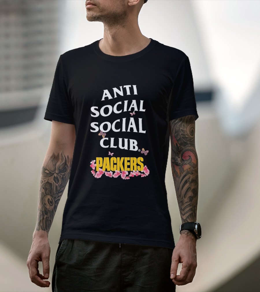 Anti Social Social Club Packers Blossom Pink Butterflies T-Shirt