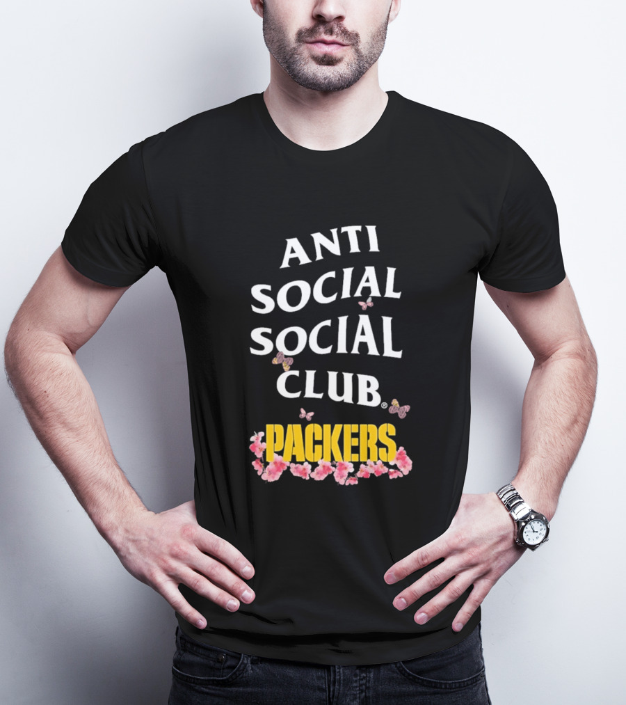 Anti Social Social Club Packers Blossom Pink Butterflies T-Shirt