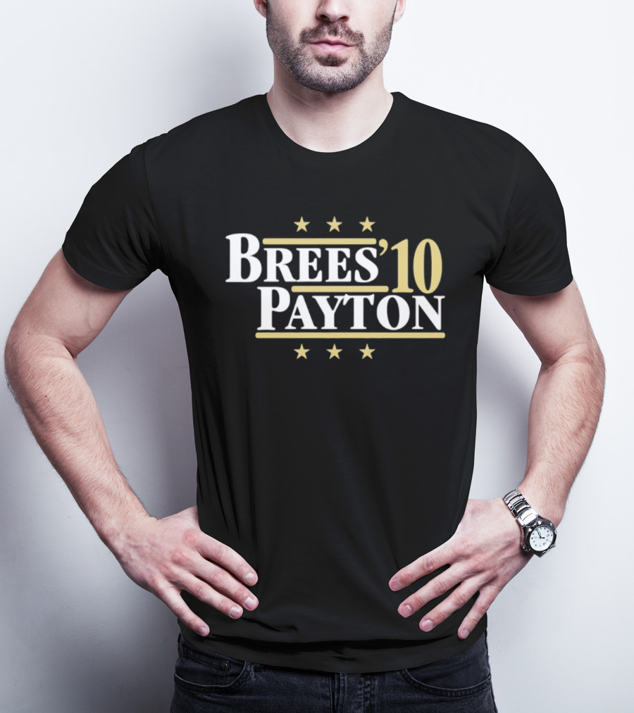 Brees Payton 10 New Orleans Saints Football Stars T-Shirt