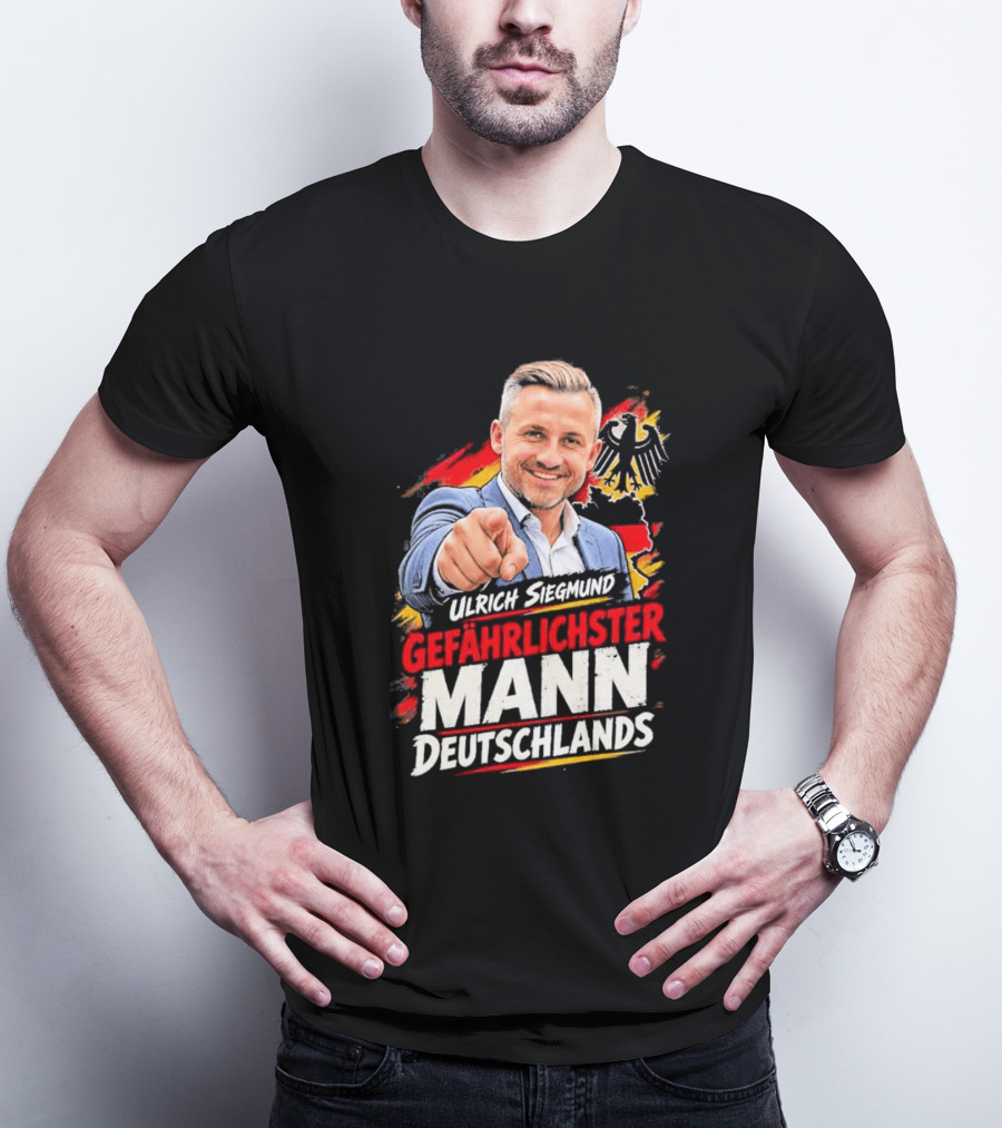 Ulrich Siegmund Gefährlichster Mann Deutschlands Adler Sketch T-Shirt