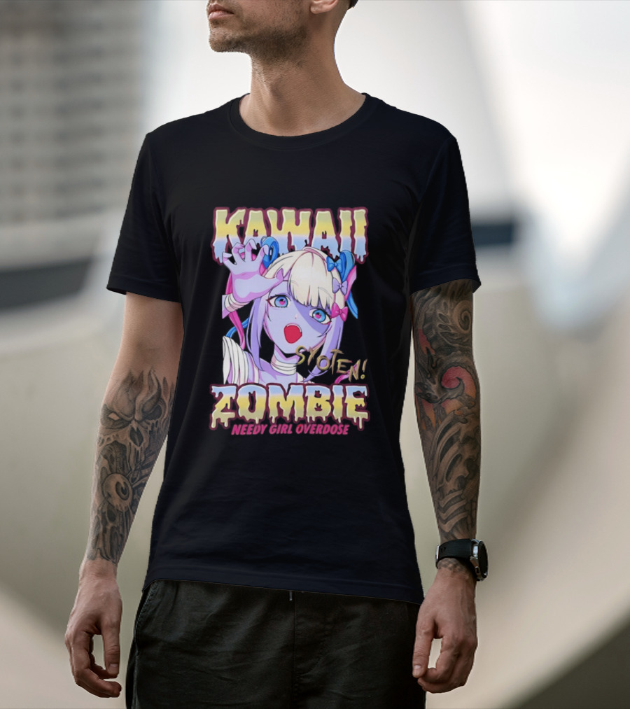 Kangel Needy Girl Overdose Kawaii Syoten Zombie Anime T-Shirt