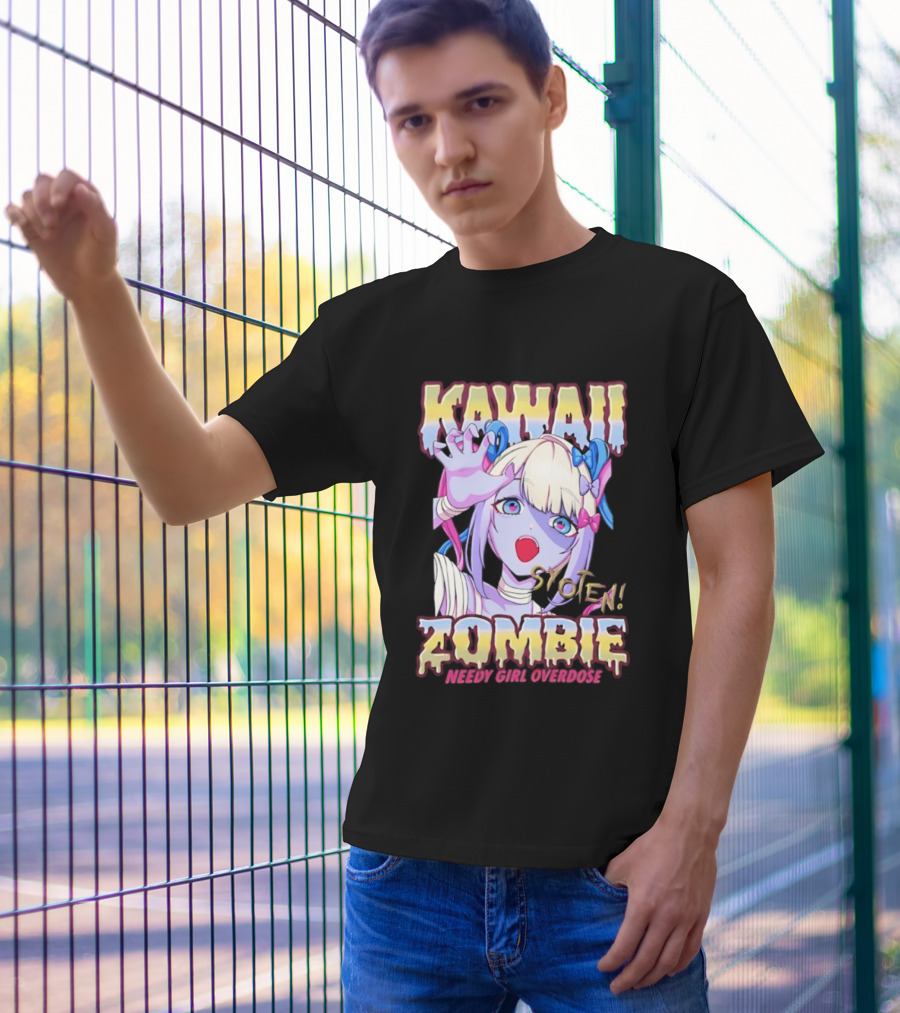 Kangel Needy Girl Overdose Kawaii Syoten Zombie Anime T-Shirt