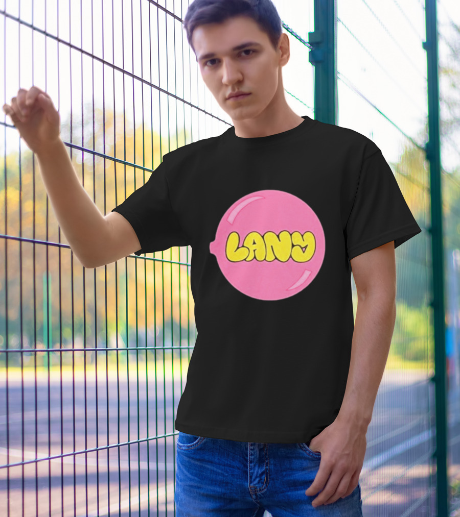 LANY Stuck On You Pink Yellow Bubble T-Shirt