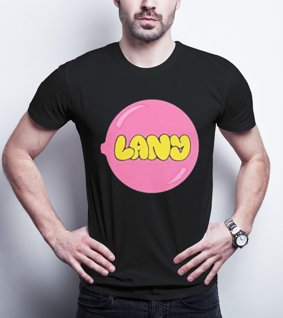LANY Stuck On You Pink Yellow Bubble T-Shirt