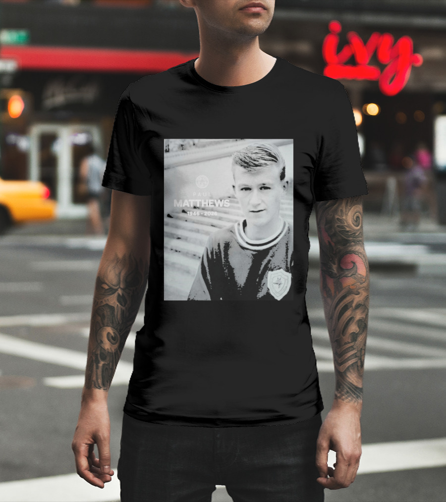 Paul Matthews 1946 2026 Memoriam Soccer Emblem Rugby T-Shirt