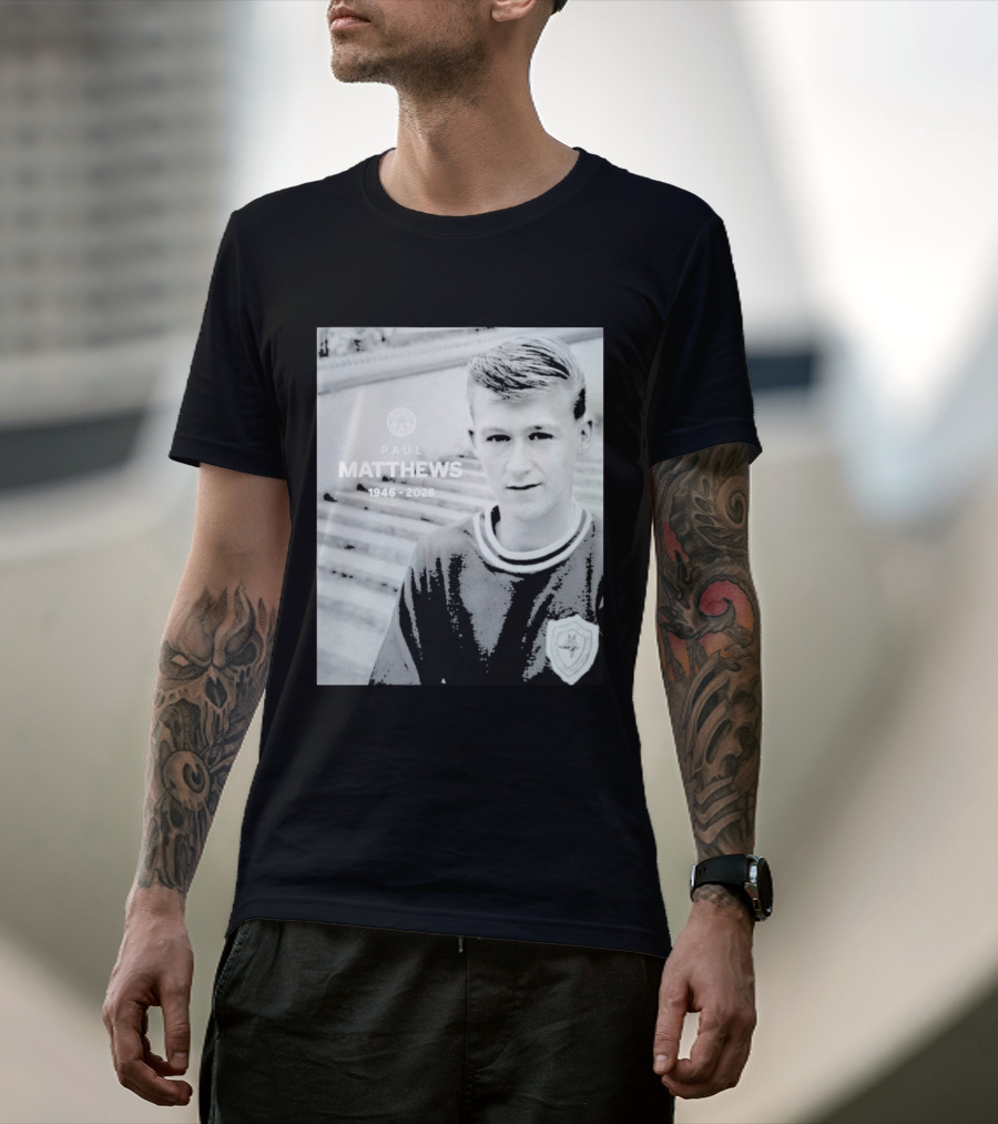 Paul Matthews 1946 2026 Memoriam Soccer Emblem Rugby T-Shirt