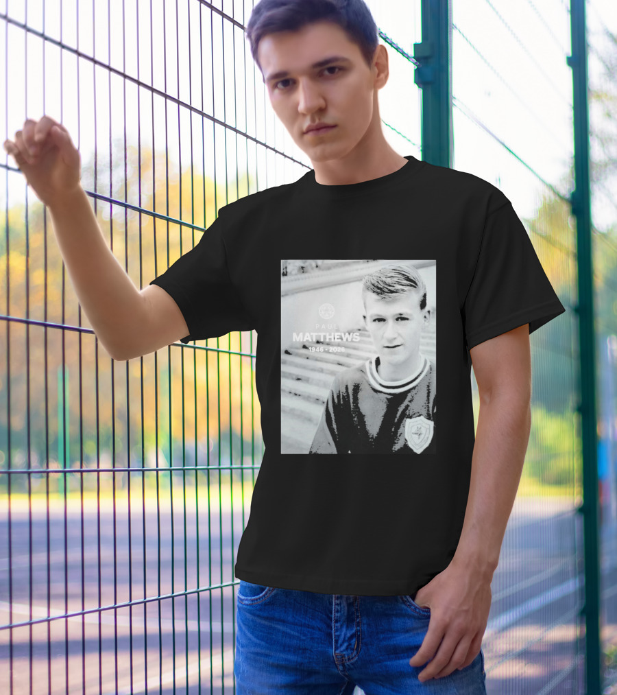 Paul Matthews 1946 2026 Memoriam Soccer Emblem Rugby T-Shirt