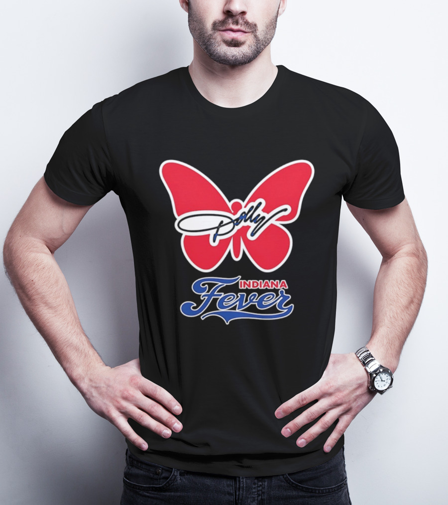Indiana Fever Women's Basketball Dolly Parton Butterfly Collaboration T-Shirt