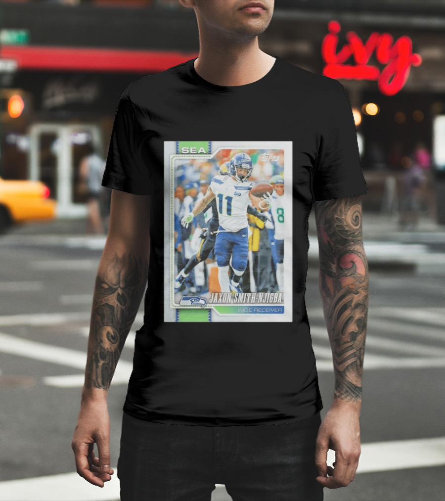 Jaxon Smith Njigba Seattle Seahawks Wide Receiver 2026 Topps Football Card T-Shirt