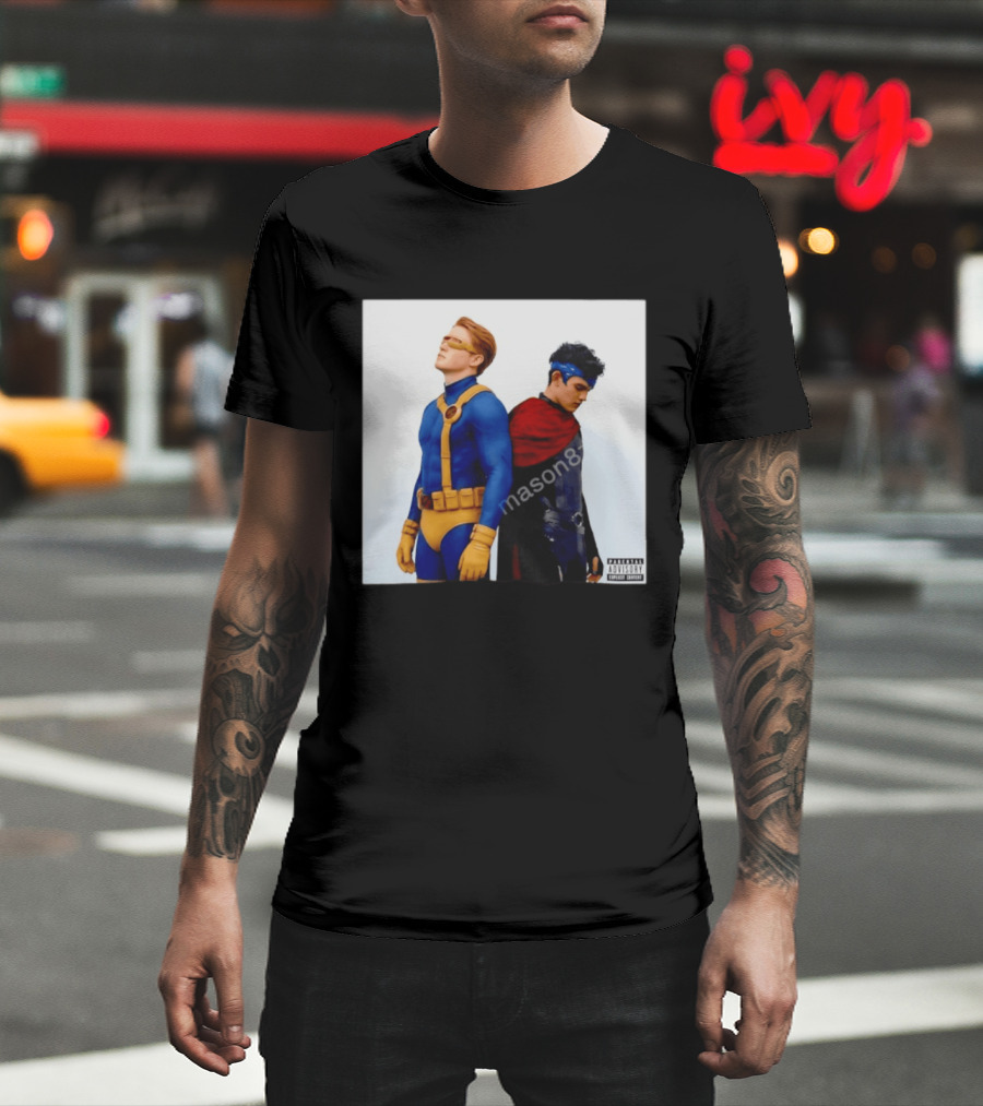 Cyclops And Wiccan Heartstopper X Men Comic Collaboration T-Shirt