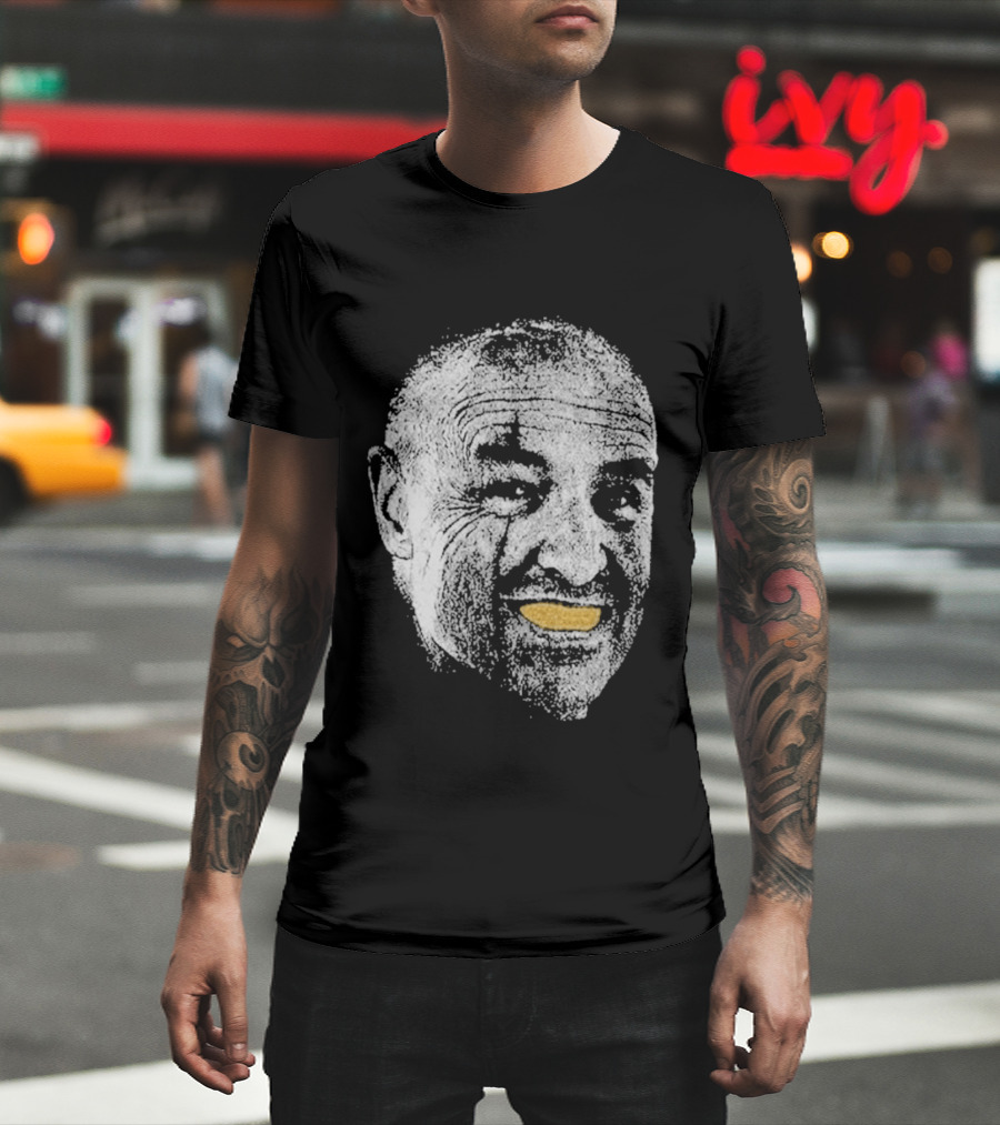 John Locke Lost TV Show Orange Peel Smile Face T-Shirt