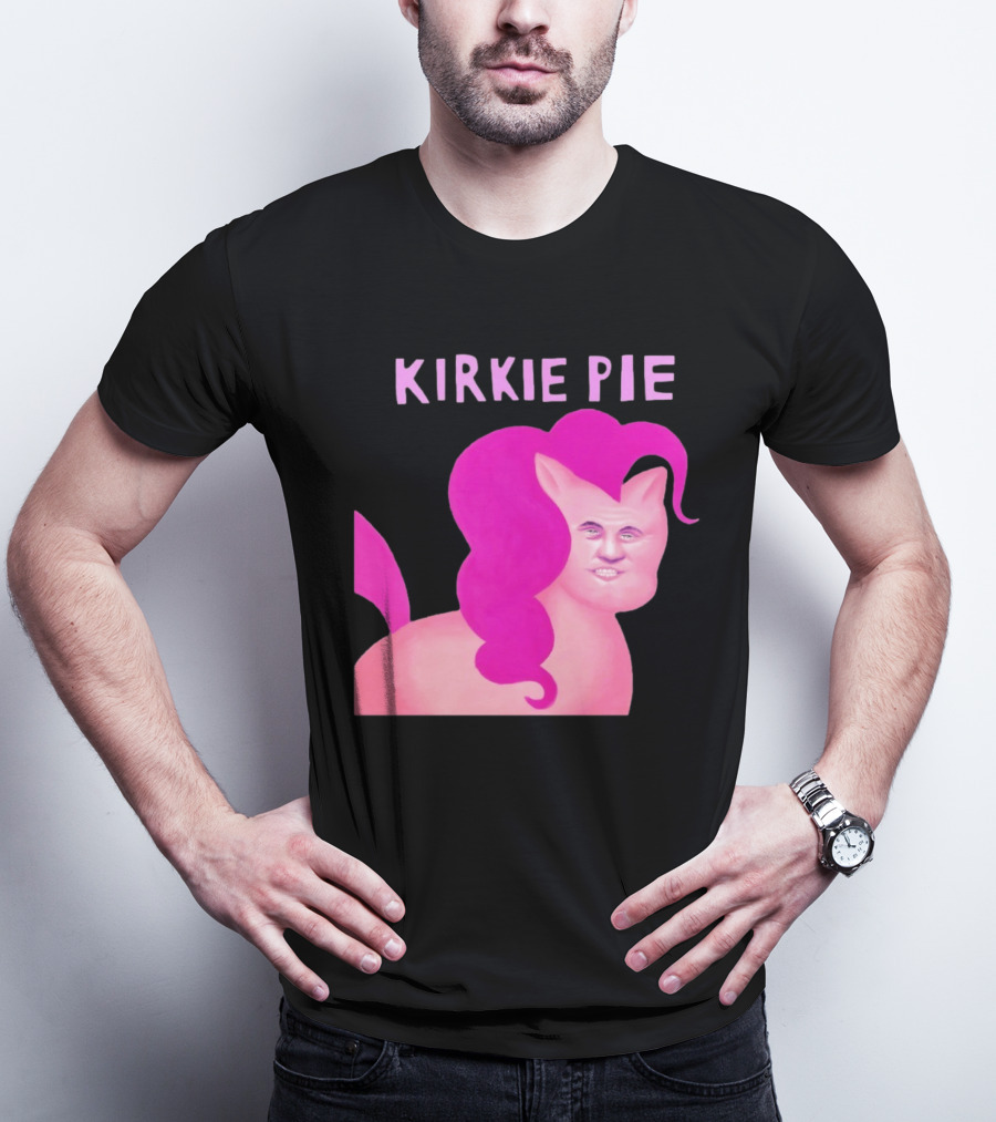 Kirkie Pie Pink Pony Cartoon Face T-Shirt