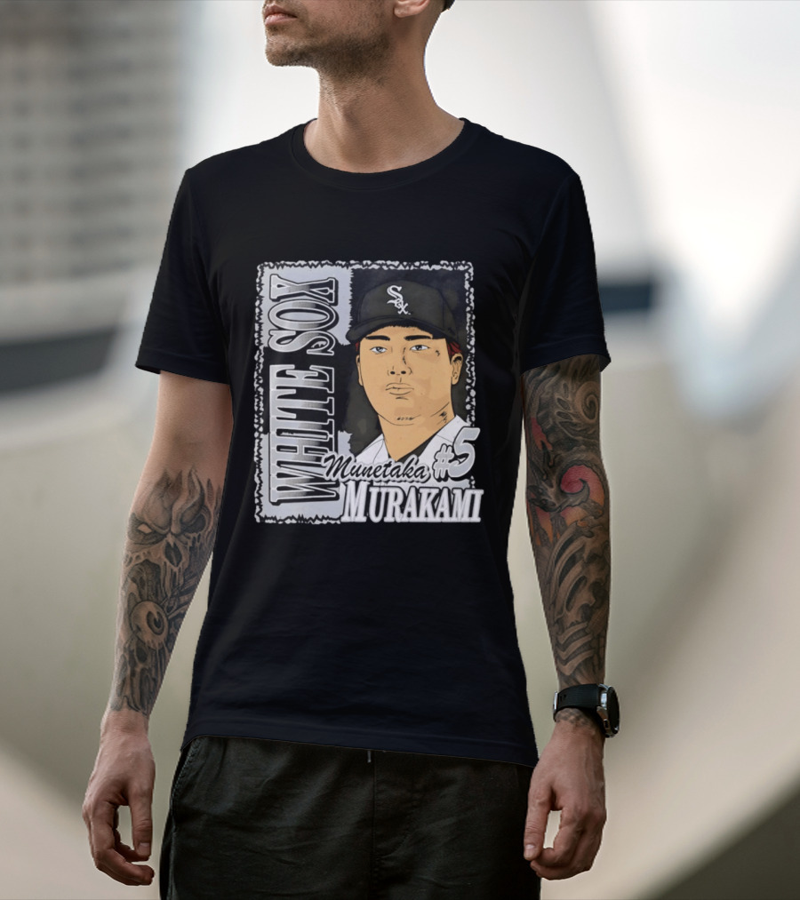 Munetaka Murakami #5 White Sox Baseball T-Shirt