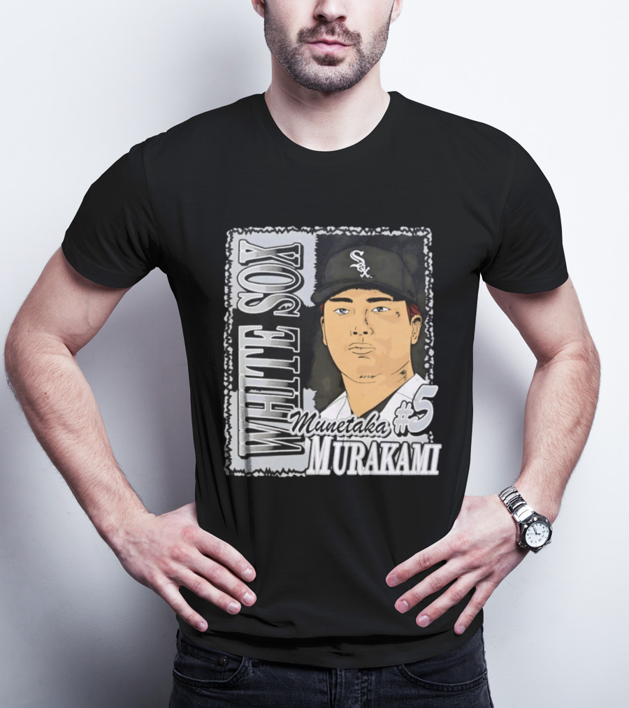 Munetaka Murakami #5 White Sox Baseball T-Shirt