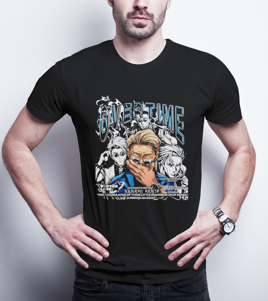 Nanami Kento Overtime Jujutsu Kaisen Anime Mentor T-Shirt