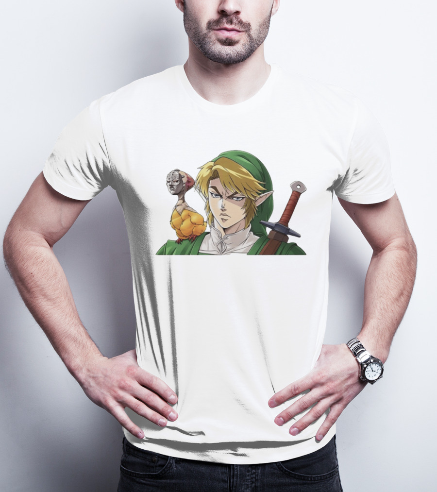 Link Dio Brando Fusion With Cucco JoJo References T-Shirt