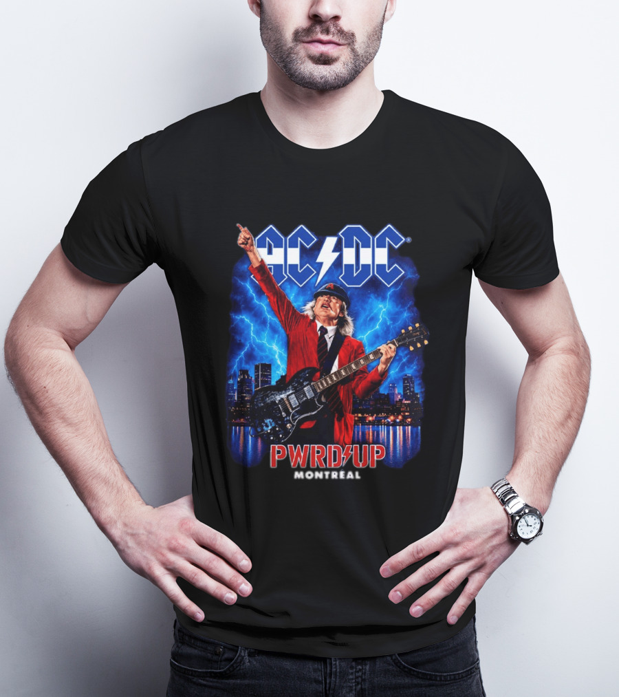 ACDC PWR UP Montreal 2026 Event Live At Parc Jean Drapeau September 12 T-Shirt