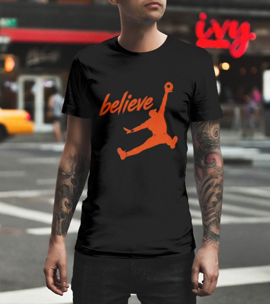 Believe Orioles Air Cowser Jump T-Shirt