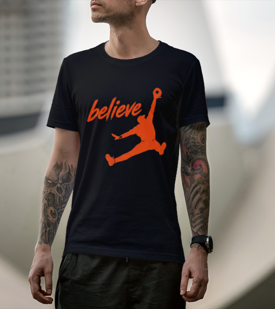 Believe Orioles Air Cowser Jump T-Shirt