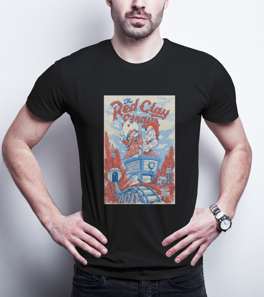 The Red Clay Strays Sacramento Golden 1 Center Sep 11 2026 Gold Mine Limited T-Shirt