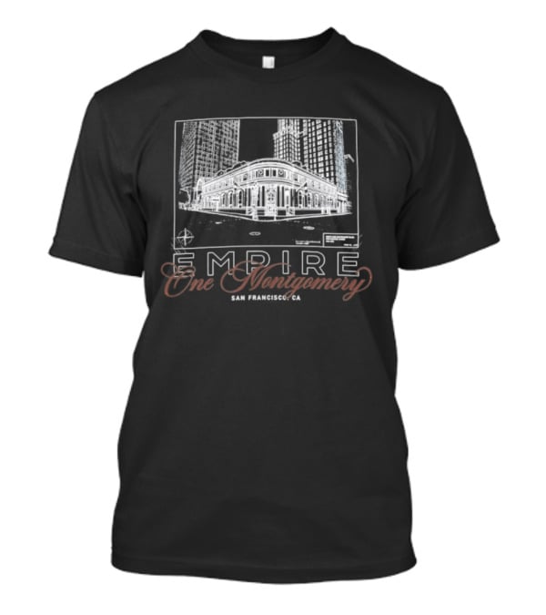Empire One Montgomery San Francisco Skyline Building T-Shirt