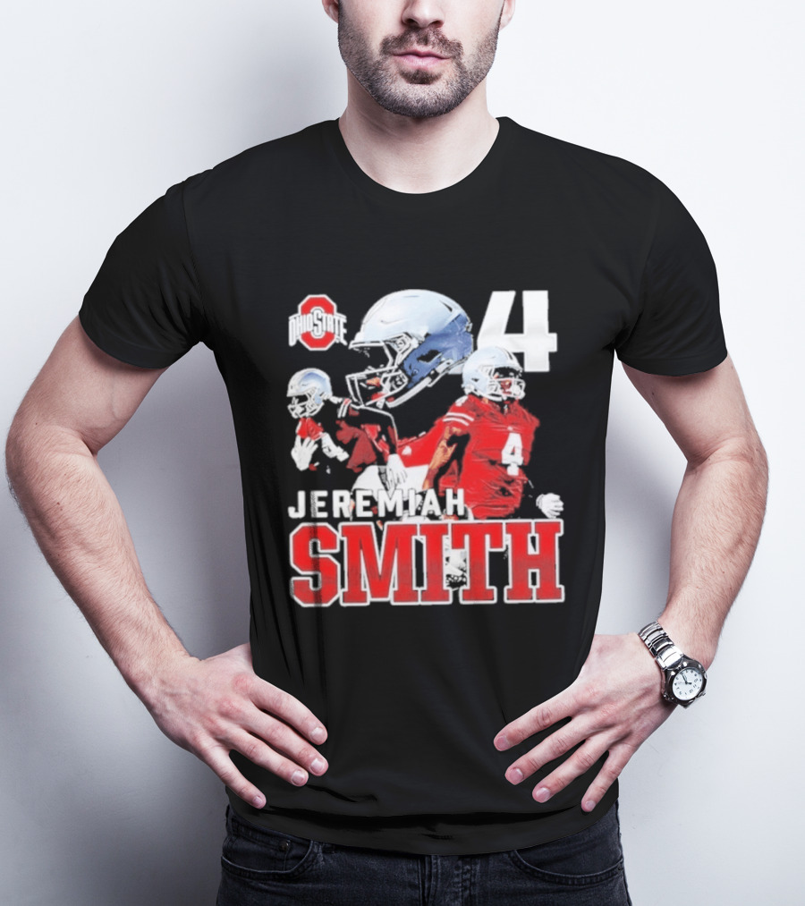 Ohio State Buckeyes NCAA Football Jeremiah Smith Number 4 T-Shirt