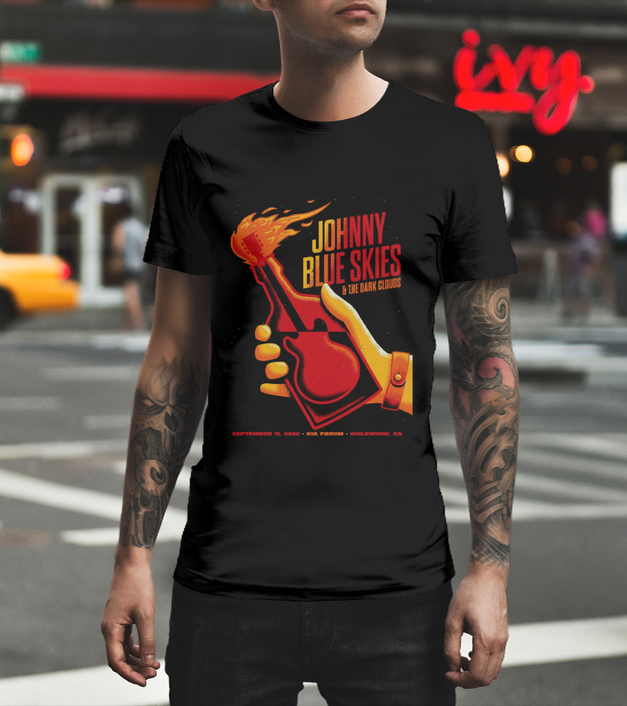 Johnny Blue Skies Inglewood CA 2026 The Dark Shadows Live At Kia Forum September 11 T-Shirt