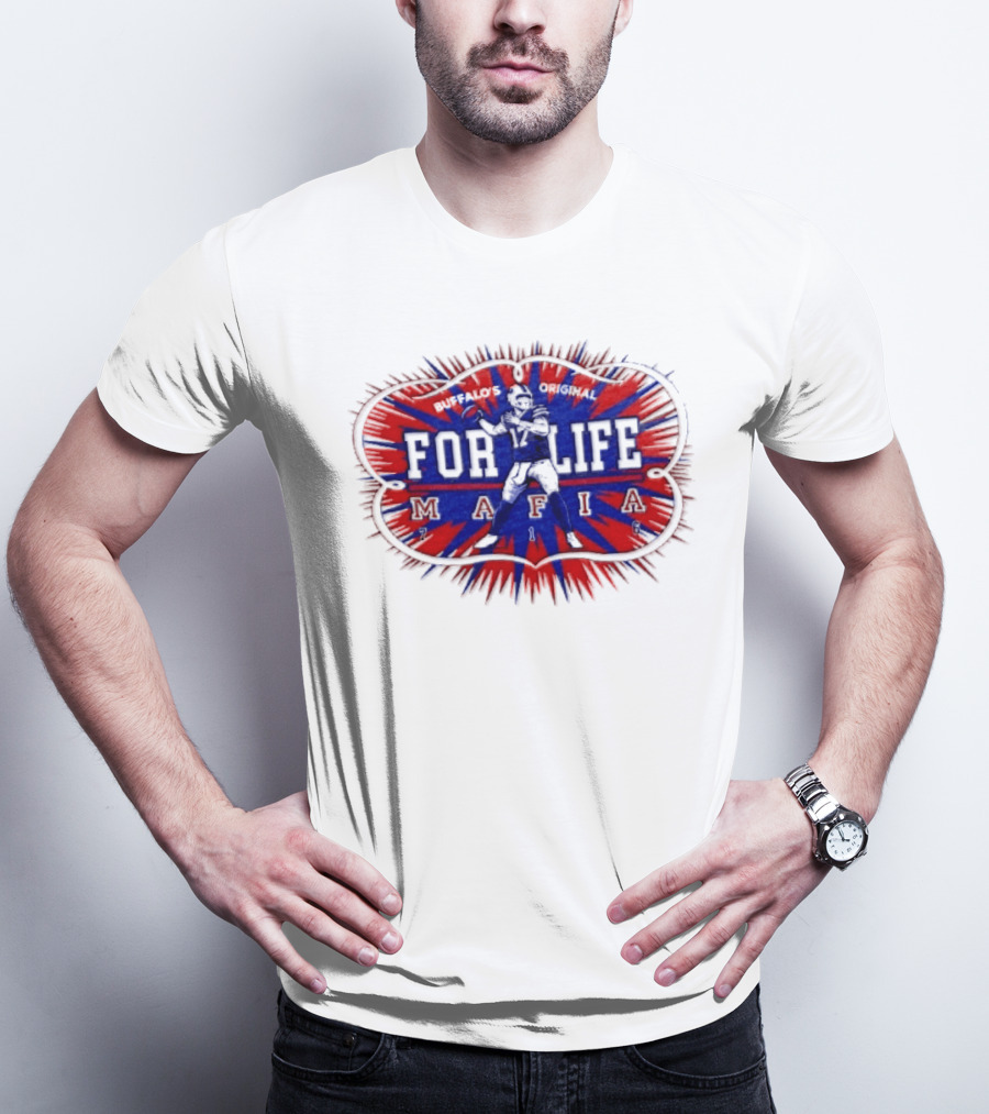 Buffalo Mafia For Life 17 Josh Allen T-Shirt