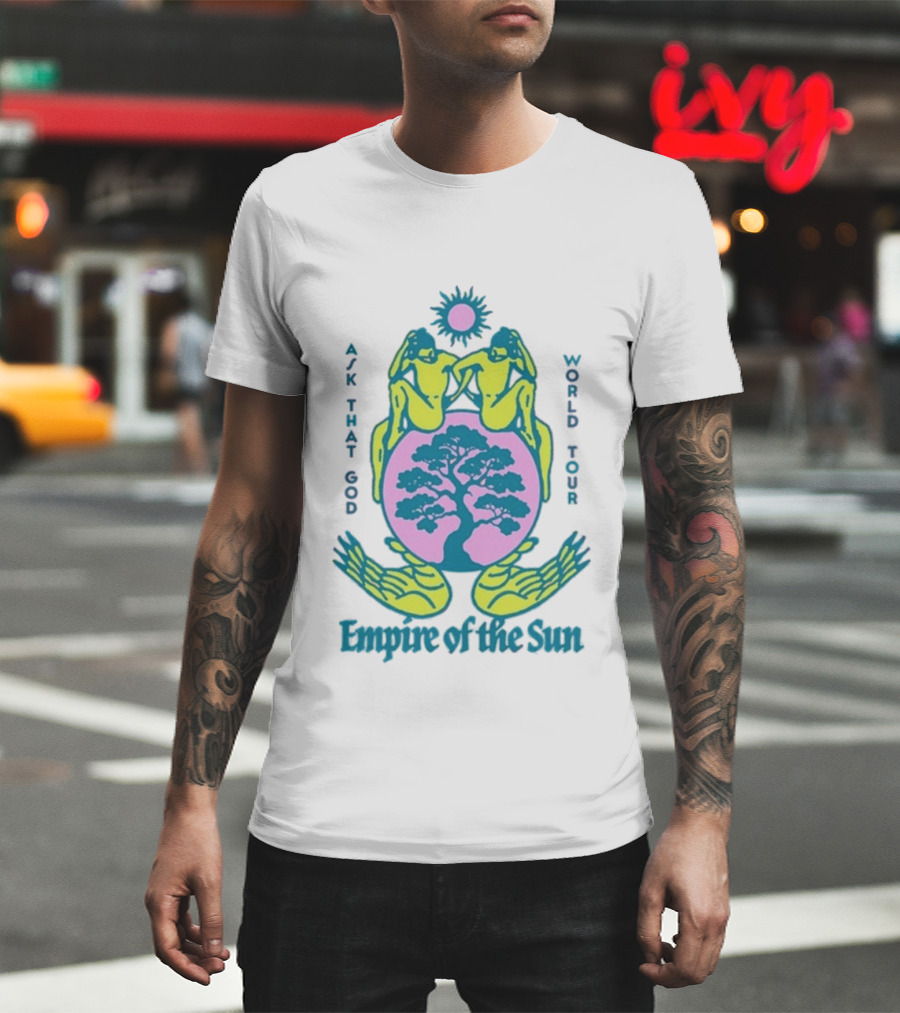 Empire Of The Sun Ask That God Hand World Tour Tree T-Shirt